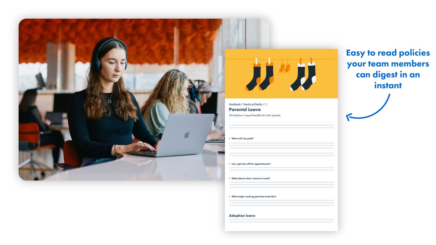 Get a personalised company handbook, crafted by an HR expert