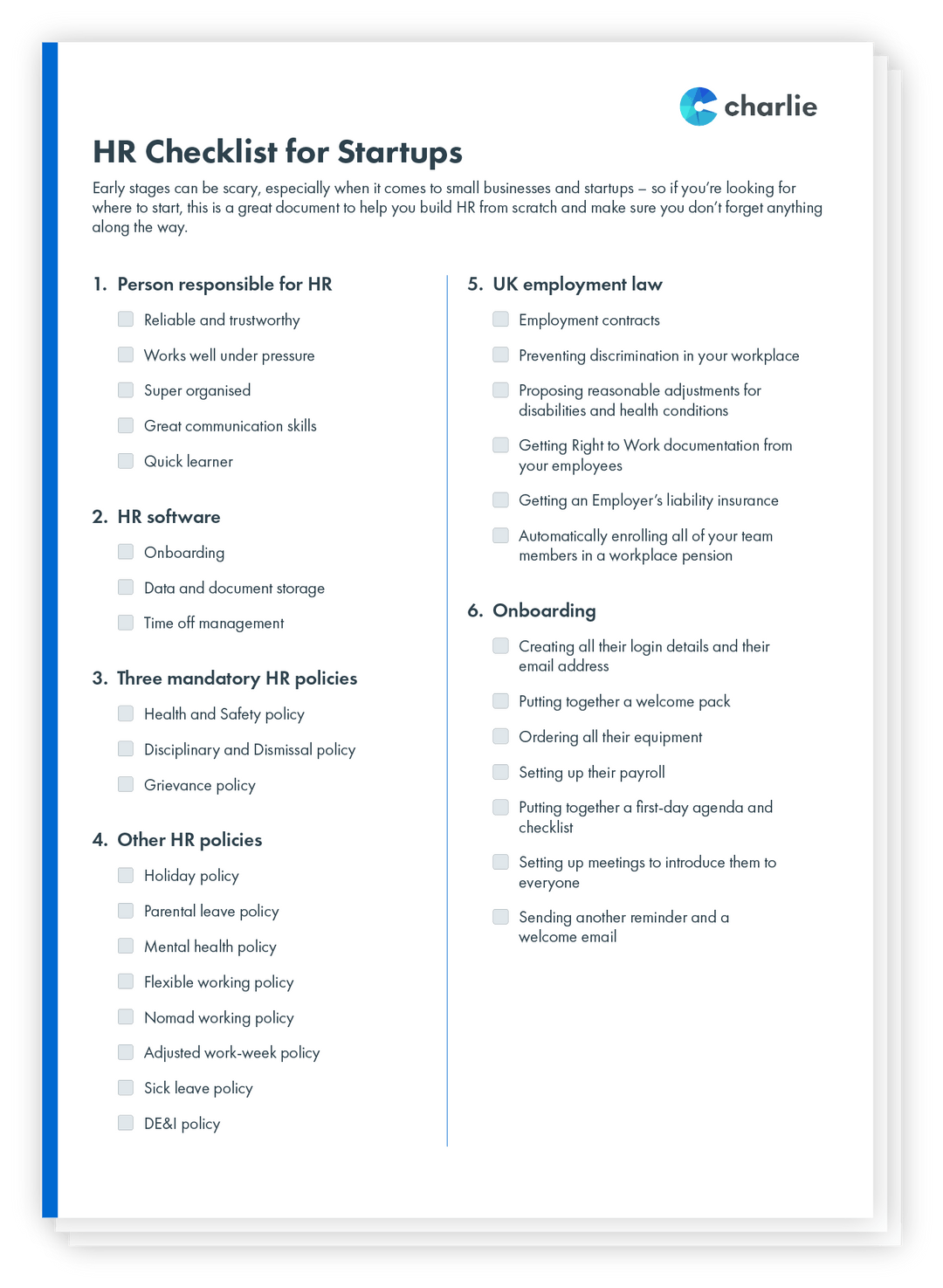HR checklist: 10 essential steps for startups to succeed