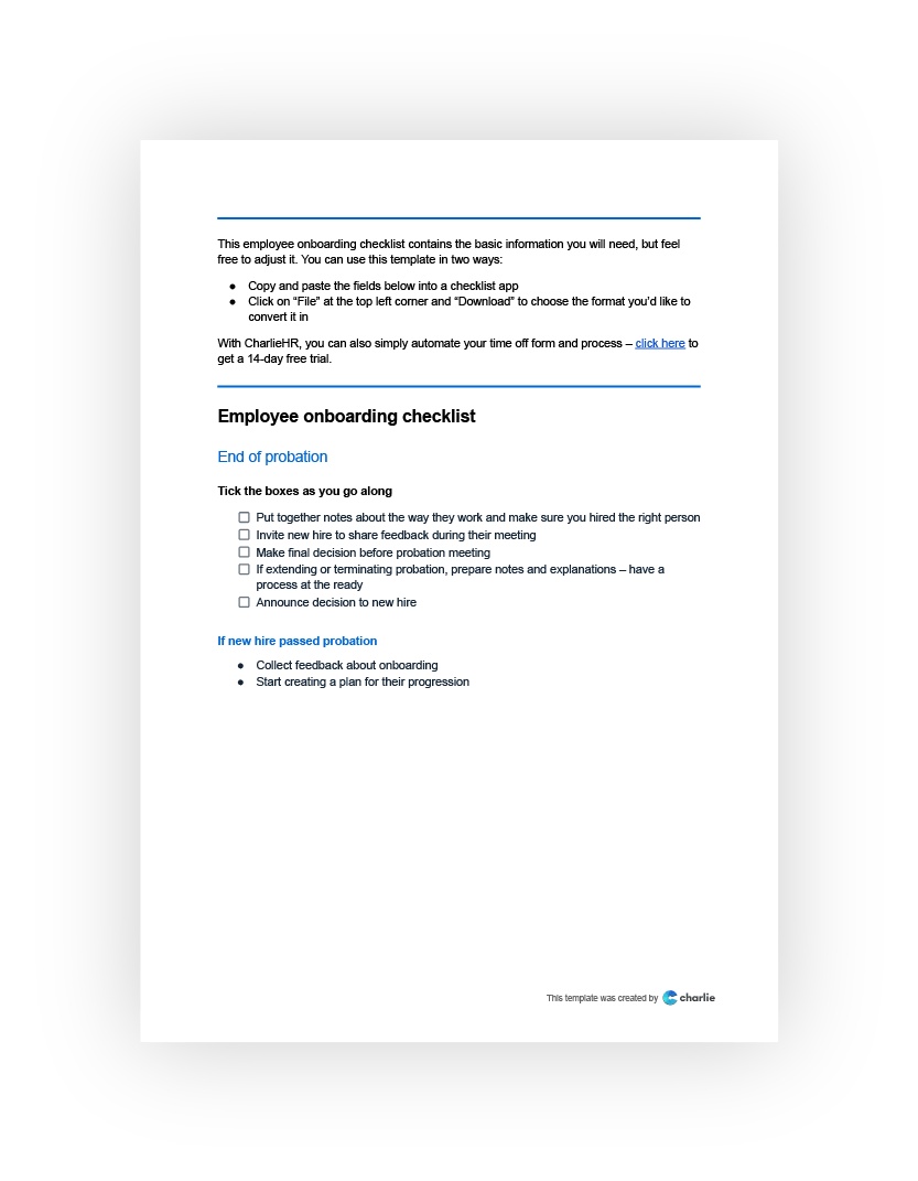 5 Employee Onboarding Checklists – Free Download