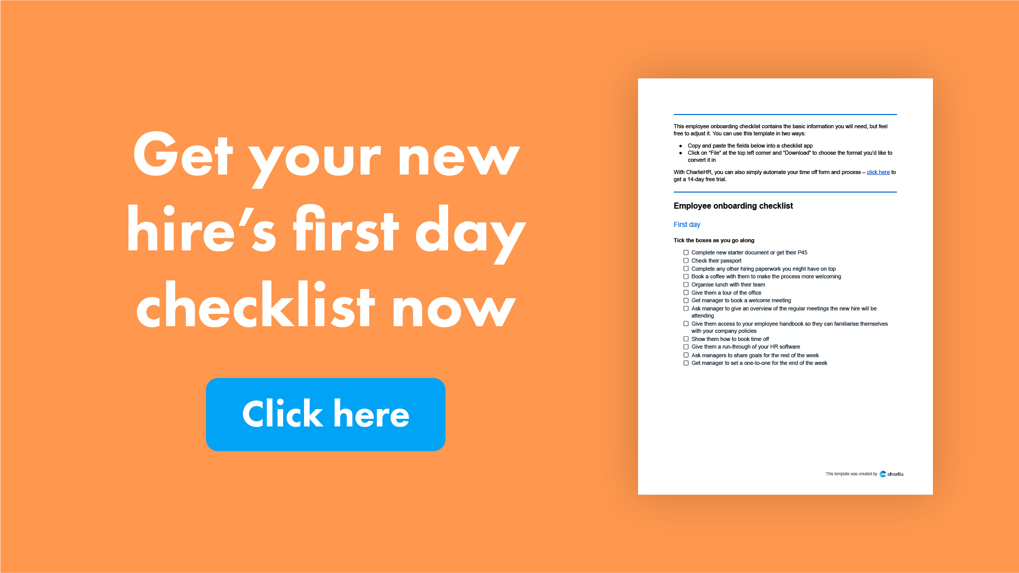 5 Checklists for Employee Onboarding – Free Download