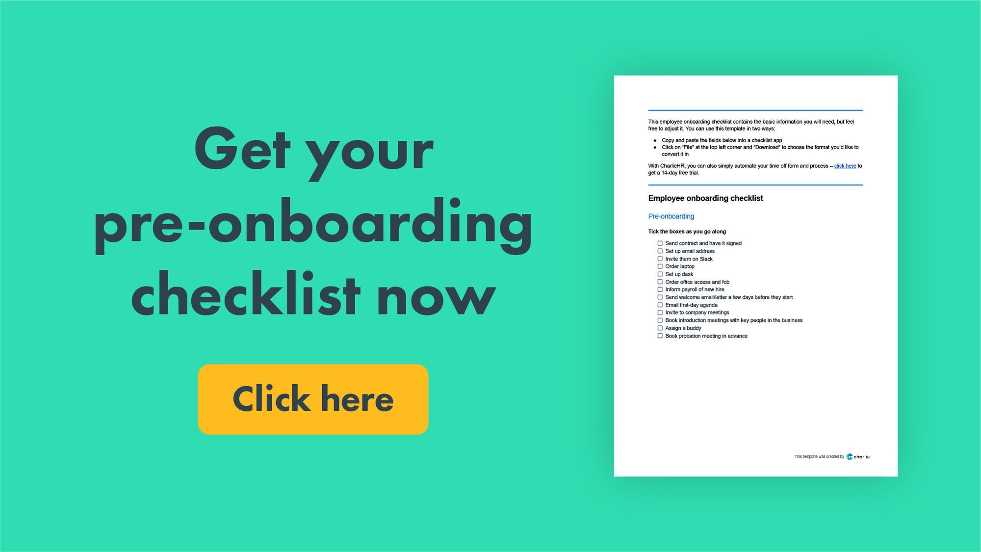 5 Checklists for Employee Onboarding – Free Download
