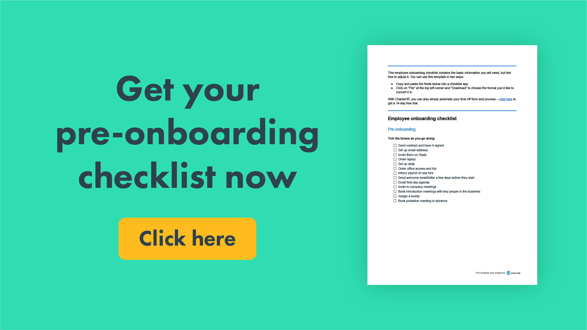 5 Checklists for Employee Onboarding – Free Download