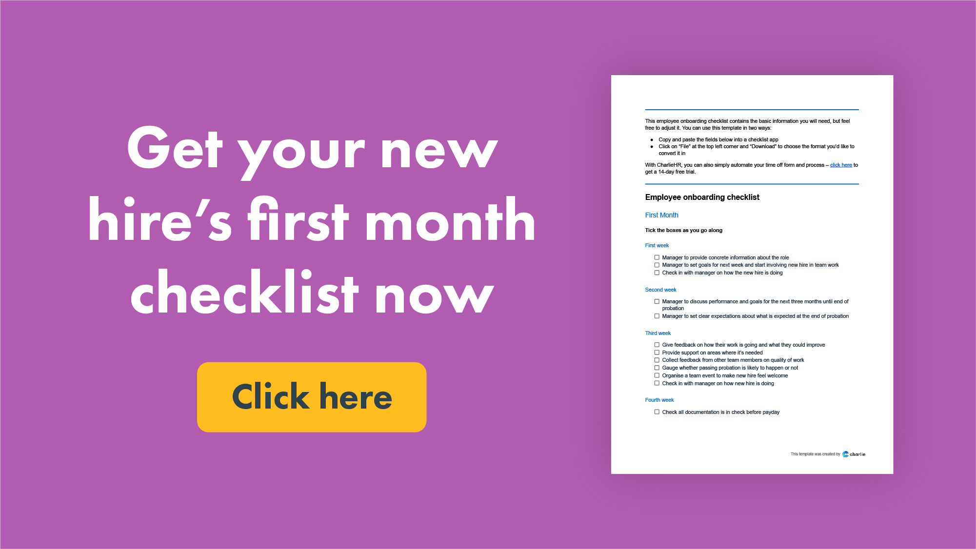 5 Checklists for Employee Onboarding – Free Download